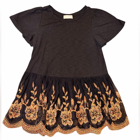 Altar'd State | Tops | Altard State Black Boho Floral Embroidered ...